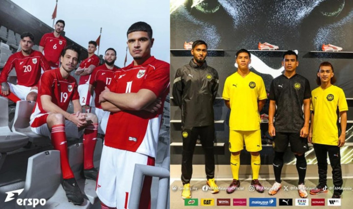 Timnas Indonesia Pamer Jersey Baru, Fans Malaysia Sindir Desain Puma ...